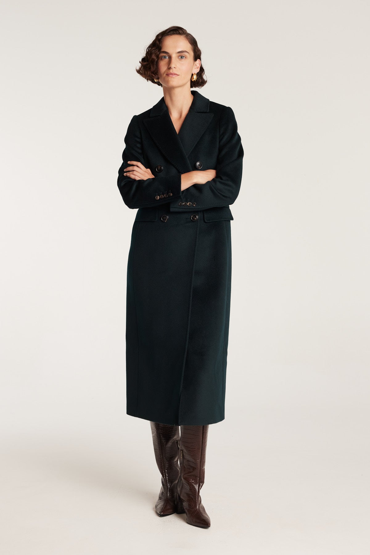 Tailored Coat - Green - Perri Cutten
