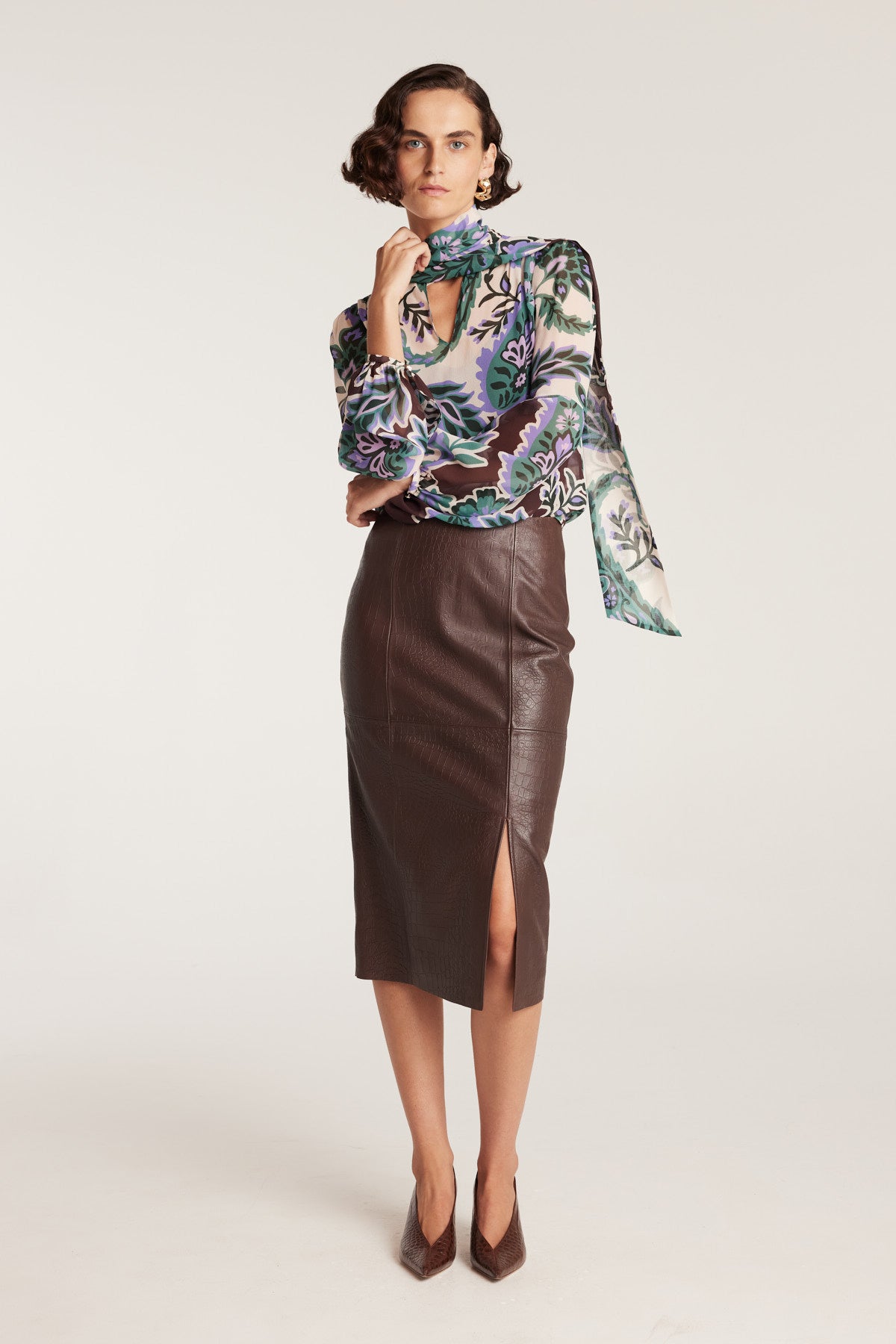 Ines Silk Top - Paisley - Perri Cutten